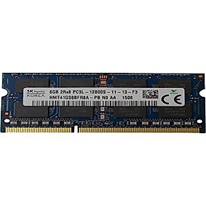Hynix HMT41GS6BFR8A-PB 8 GB DDR3L 1600MHz Memory Module - Memory Modules (8 GB, 1 x 8 GB, DDR3L, 1600MHz, 204-pin SO-DIMM)