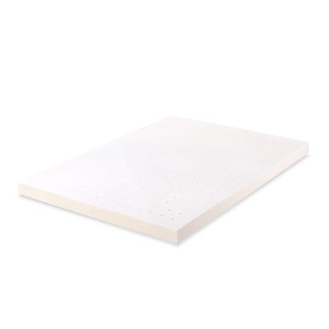 Best Price Mattress 4 Inch Ventilated Memory Foam Mattress Topper, CertiPUR-US Certified, Short Queen