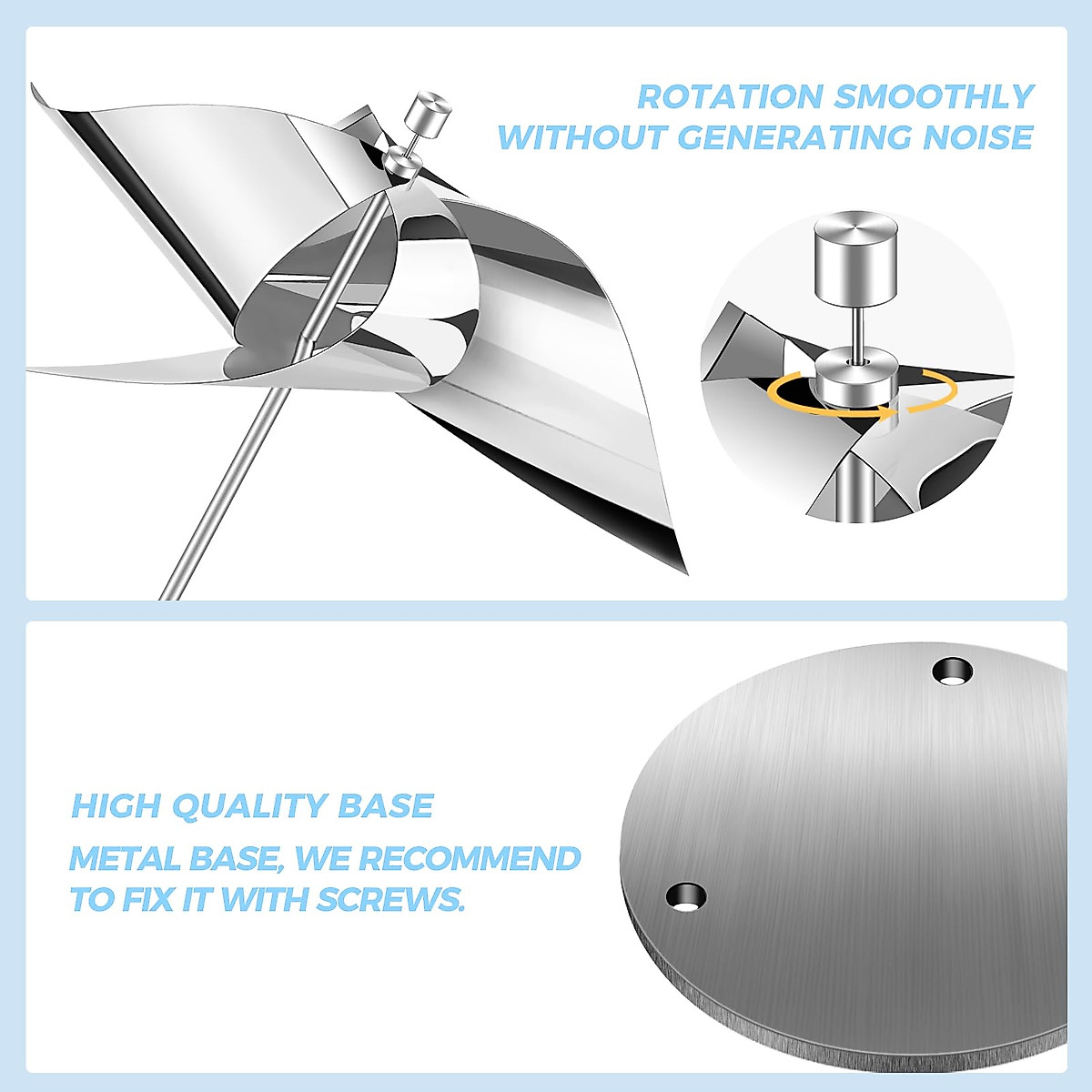 greenight 2 Pack Reflective Kites, Upgraded Wind Spinning Reflective Kites for Yard, Garden, Rooftop and Vegetable Gardens, All Birds Such as Woodpeckers and Pigeons Will Leave