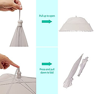 COSTYLE 2 Pack Plant Covers Protector 33 x 25.5 x20 Inch Strawberry Plant Protector to Keep Animals Deer Rabbits Out, Pop Up Garden Row Covers for Vegetables (Fabric, 20 inch)