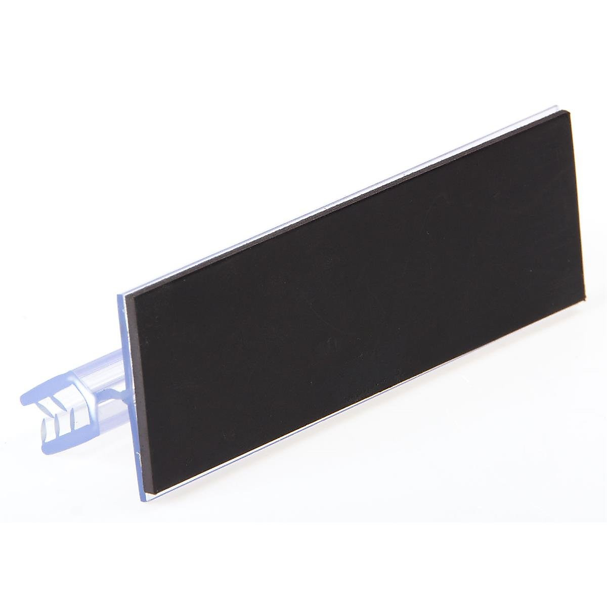 Displays2go Magnetic Price Tag Holders, Tooth-Like Gripper, Plastic, Set of 100 (Clear) (GRIPHINGEM)