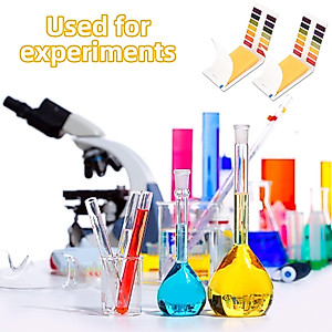 6 Pack Litmus PH Test Strips 480 Strips, PH 1-14 Test Litmus Paper for Teaching, Student, Chemistry PH Test Strips Experiment, PH Paper Test Strips & PH Soap Making Testing Strips for Water Soil Test