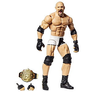 WWE Goldberg Elite Series #74 Deluxe Action Figure with Realistic Facial Detailing, Iconic Ring Gear & Accessories