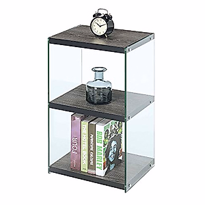 Convenience Concepts SoHo 3 Tier Tower Bookcase, Weathered Gray