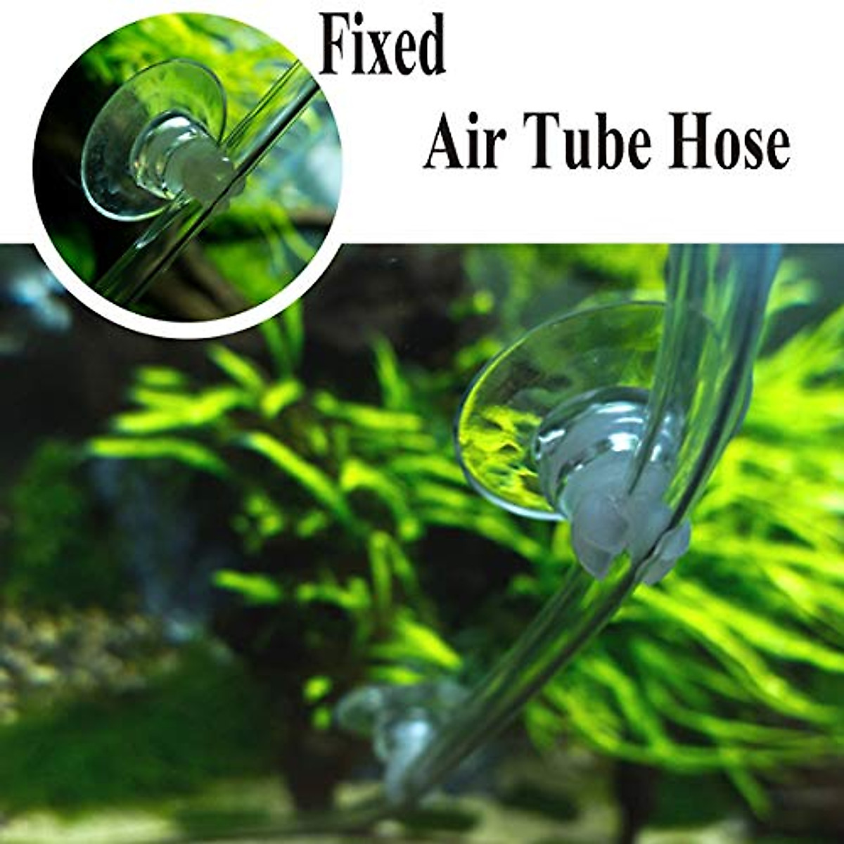 JZMYXA Aquarium Suction Cup Clips Air Tube Holders for Fish Tank,10 Pieces, Fit Tube/Lighting Wire Outer Diameter 0.2-0.23 Inch.