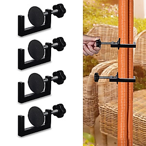 SUQ I OME 4PCS of Outdoor Patio Furniture Clips,Adjustable Sectional Couch Sofa Funiture Clamps,Outdoor Patio Wicker Furniture Fasteners Clips Sectional Connector