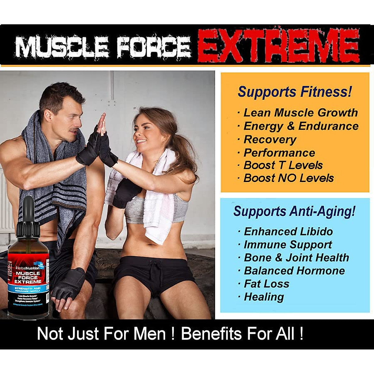 Muscle Force Extreme 2 Bottle Pack 345mg Proprietary Formula Our Strongest Strength and Endurance Spray, Improves Muscle Strength and Recovery Time 2oz Bottles