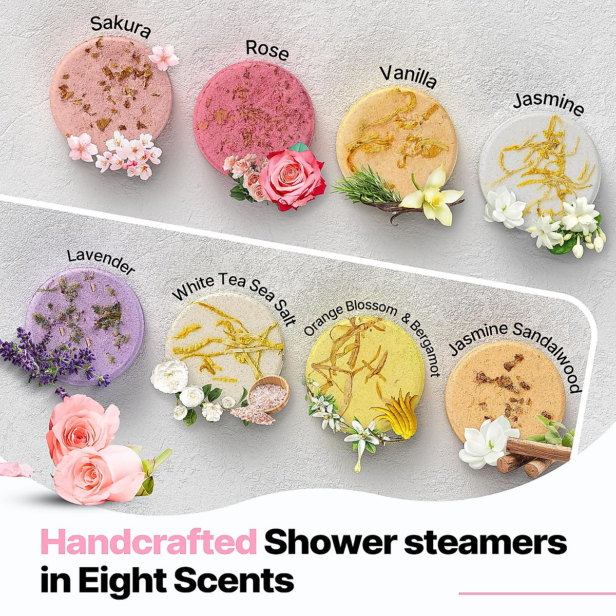 Aromatherapy Shower Steamers Gifts for Mom - Swcandy 8 Pcs Bath Bombs Gifts for Women, Shower Bombs with Essential Oils Relaxation Gifts for Home SPA, Melts for Women Who Has Everything