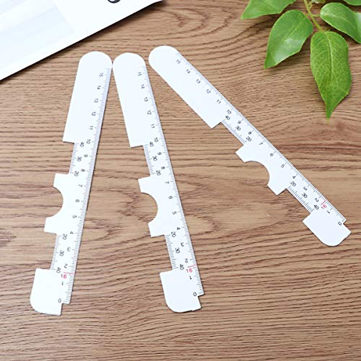 Healvian PD Ruler Pupillary Distance Ruler Eye Ophthalmic Tool Straight PD Ruler Optical Vernier Pupillary Ruler 30 Pcs