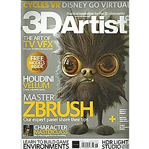 3D ARTIST MAGAZINE, THE ART OF TV VFX JUNE, 2019 ISSUE # 132 PRINTED IN UK