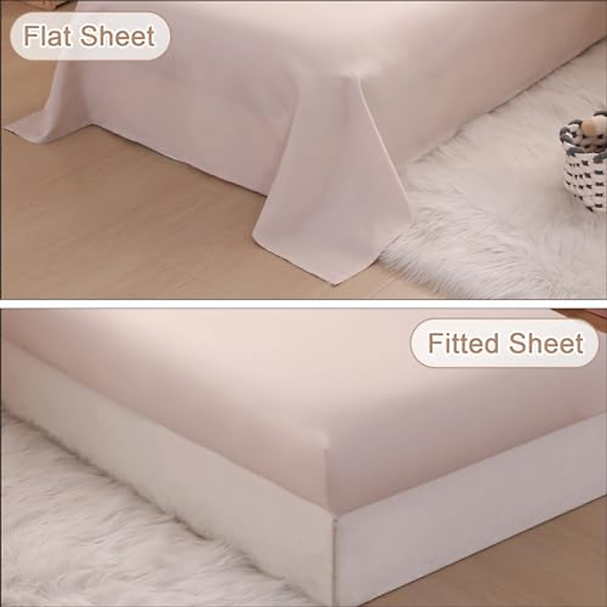 Wowelife Pink Toddler Bedding Set, Girls Toddler Bedding 4 Pieces Boho Tufted Comforter with Pom Pom Design for All Seasons, Soft and Breathable Set