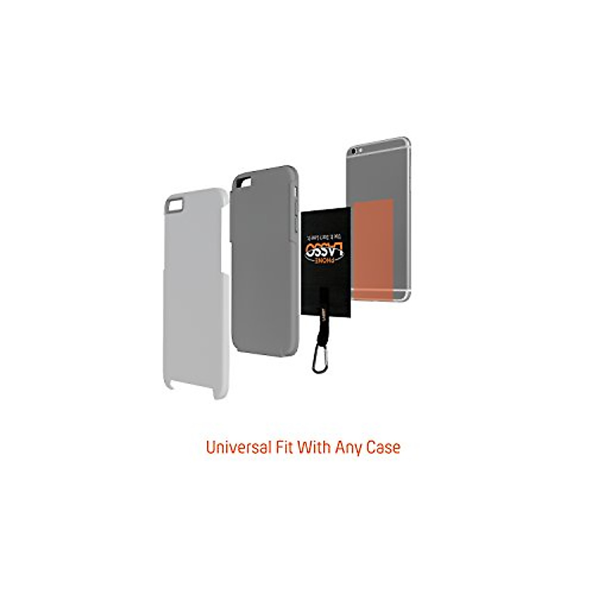 Phone Lasso Smartphone Wrist Strap & Grip Patch Tether With Wrist& Neck Lanyards Universal Fit On All iPods, Smartphones, DS Games, PDA's