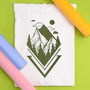 Siser EasyWeed Heat Transfer Vinyl 11.8" x 2FT Roll - Compatible with Siser Romeo/Juliet & Other Professional or Craft Cutters - Layerable - CPSIA Certified (Green Olive - HEX #5E6738)