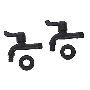 OSALADI 2pcs Washing Machine Faucet Sink Faucet Kitchen Faucets Faucet Washing Machine Water Faucet Outdoor Faucet Black Kitchen Faucet Kitchen Accessories Hose Faucet Stainless Steel Mop