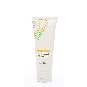 BIO CORN Travel Size Shampoo and Conditioner 2 in 1, Hotel Toiletries Bulk (200 Pack, 1.1oz/30ml) ，Degradable Tube -Cornstarch Material