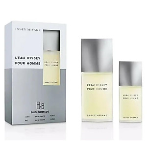 Issey Miyake L'Eau D'Issey for Men 2 Piece Gift Set (4.2 Ounce Eau de Toilette Spray + 1.3 Ounce Eau de Toilette Spray)