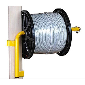 Angel Guard Spool Tools Stud Winder - The Easy to Install, Portable, All Steel Spool Holder Wire Dispenser for Fast Load Dispensing of Wire Reels, Coils, Cables, & More - Holds Up To 100 Pounds