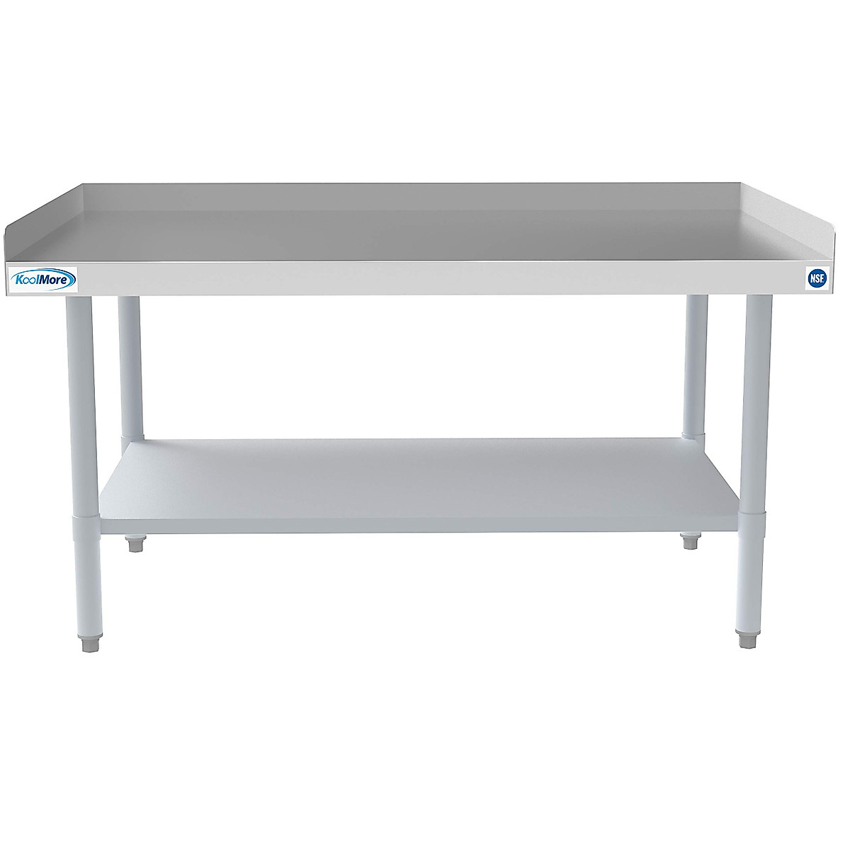 KoolMore EQT-163048 16 Gauge Stainless Steel Commercial Equipment Stand - 30 x 48 Heavy Duty Griddle Stand with Undershelf