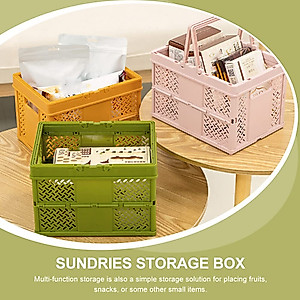 Easter Egg Basket Fruit Basket Hand Carry Storage Case Picnic Basket Folding Storage Basket Snack Organizer Household Storage Basket Berry Picking Basket Plastic Storage Basket