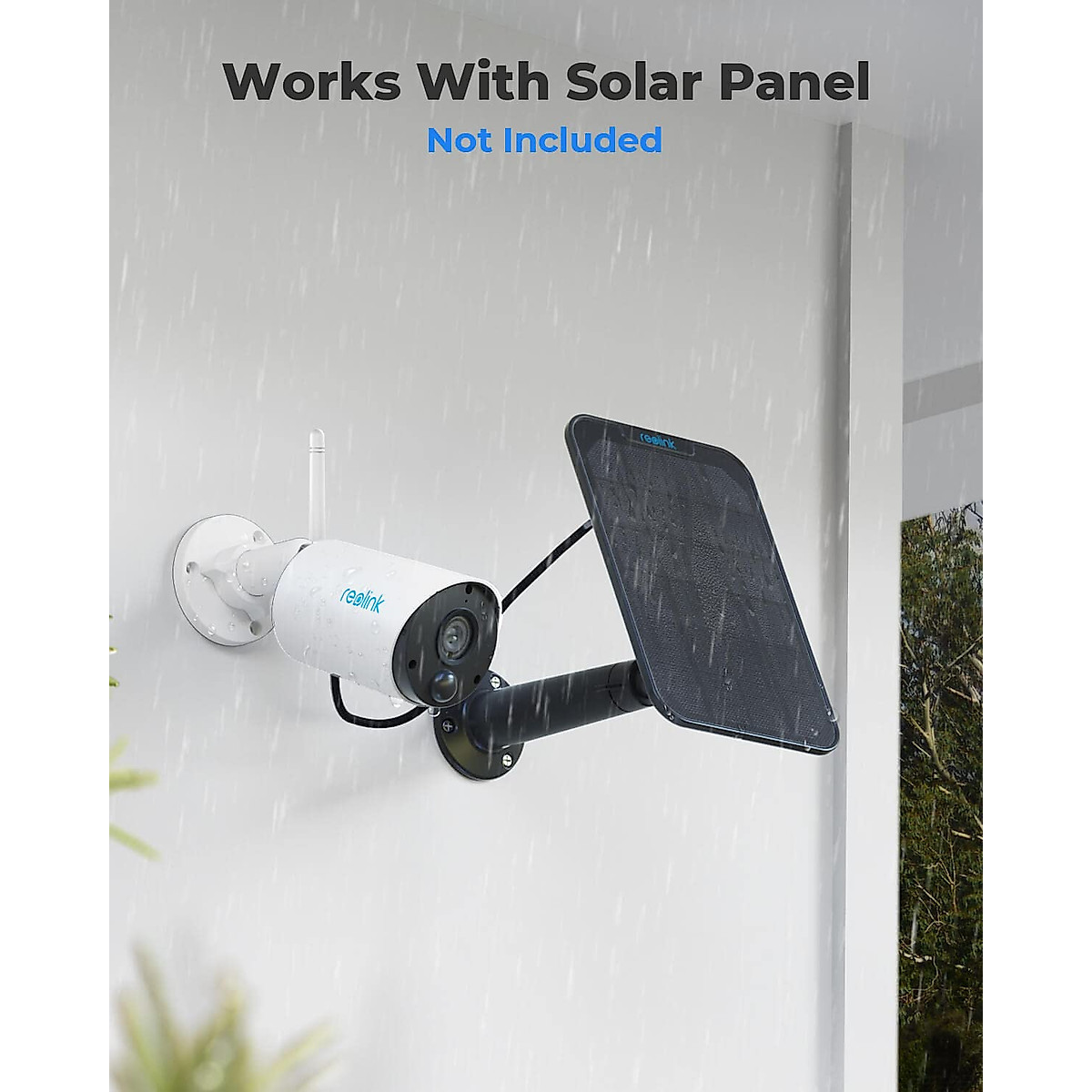 Reolink Wireless Security Camera Outdoor, 1080P HD, Rechargeable Battery-Powered, 2.4GHz WiFi, Night Vision, 2-Way Talk, Works with Alexa, Local SD Storage, Set up in Minutes, No Hub Needed– Argus Eco