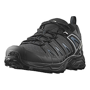 Salomon Men's X ULTRA PIONEER Hiking Shoes for Men, Black / Ebony / Blue Ashes, 11.5