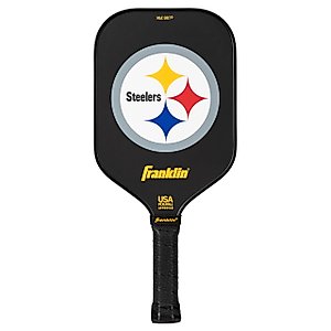 Franklin Sports NFL Pittsburgh Steelers Pickleball Paddle - Pickleball X - Polypropylene Core, Team Logo - NFL Official Licensed Product