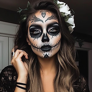 ColorMaster Face and Body Paint (water-based) Black (30gm) Non-Toxic High-Quality Paint for Children and Adults Halloween Makeup, Costumes, Festivals