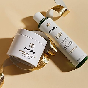 PHILIP B. Peppermint Avocado Scalp Scrub, 8 Fl Oz - Crème Shampoo + Sea Salt Scalp Scrub with Witch Hazel and Aloe, For All Hair Types