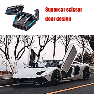 AYSEONVI Bluetooth Wireless Earbuds,Professional Design,Deep Bass Loud,Sound Clear, Call Noise Cancelling with 4 Microphones in-Ear in-Ear Bluetooth Headphones Gray Compatible for iPhone Android