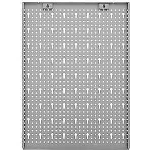 vidaXL Solid Steel Wall-mounted Peg Boards Set of 3 - Durable Workshop and Garage Tool Organizer with Perforated Panel Design, 47.2"x22.8"