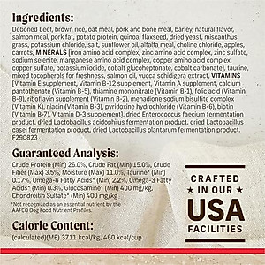 Merrick Healthy Grains Premium Adult Dry Dog Food, Wholesome And Natural Kibble With Beef And Brown Rice - 12.0 lb. Bag