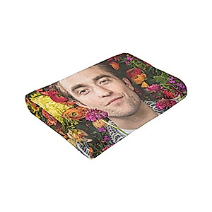 Robert Pattinson Blankets Soft and Warm Throw Blanket Ultra-Soft Micro Blanket Lightweight Blankets 60"x50"