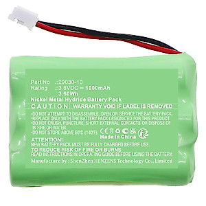 Synergy Digital Baby Monitor Battery, Compatible with Summer 36004 Baby Monitor, (Ni-MH, 3.6V, 1000mAh) Ultra High Capacity, Replacement for Summer 29030-10 Battery
