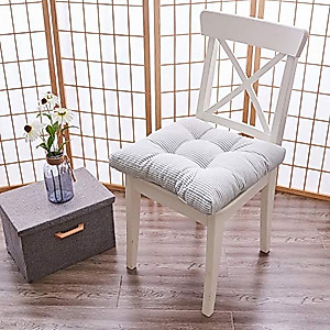 Tiita Chair Cushions 22"x22" Square Windows Pad for Adults Seating Pillows Set of 2, Beige