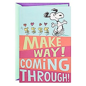 Hallmark Pop Up Peanuts Mothers Day Card or Birthday Card for Mom (Snoopy, Hugs and Kisses for You) (0599MBC7615)