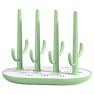 Happiddler Baby Bottle Drying Rack, Large Capacity Bottle Dyer Holder for Baby Bottles Nipples Cups Pump Parts and Accessories (Green)