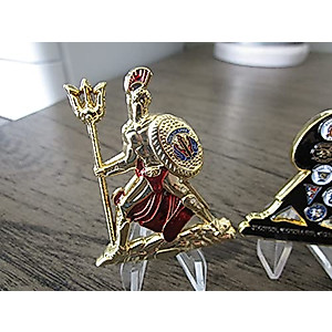 Naval Special Warfare Command Navy Seal Teams Spartan NSW Challenge Coin