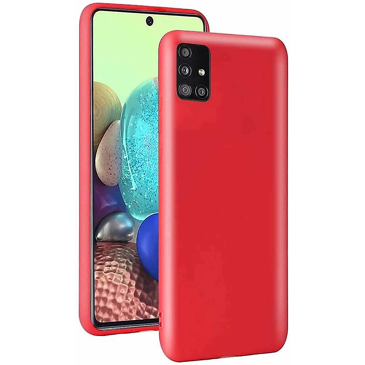 (8 Pack) for Samsung Galaxy A71 5G Case [NOT for Verizon A71 5G UW],Soft Silicone Gel Bumper Phone Case Shockproof Cover for Samsung A71 5G, Red, Light Pink, Yellow, deepPink,Green,Purple,Blue, Black