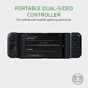 Razer Junglecat Dual-Sided Mobile Game Controller for Android: Modular Design - 100 Hr Battery Life - Bluetooth Low-Latency - Compatible w/Razer Phone 2, Galaxy Note 9, Galaxy S10+