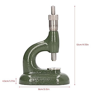 ViaGasaFamido Watch Press Tool Kit 48Pcs Dies Watch Repair Tool Watch Opener Watch Back Case Closer Watchmaker Jewelling Tool Aluminum Alloy Green with Storage Box