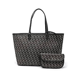 TEXTMENOW Women's Puffer Tote Handbags Purse Sets for Women Large Leather Clutch Dupes Hobo Shoulder Bag for Travel Beach 3pcs (black)