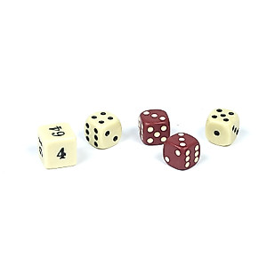Backgammon Dice-Brown 15/32"