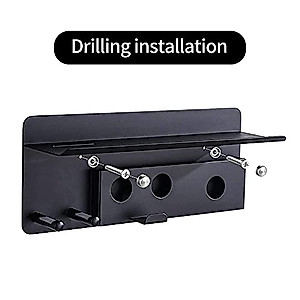 Dyson Supersonic Hair Dryer Holder, 304 Stainless Steel Dyson Hairdryer Wall Mount Stand, Dyson Hair Organizer Fits Curler Diffuser Two Nozzles Dyson Hair Dryer Holder