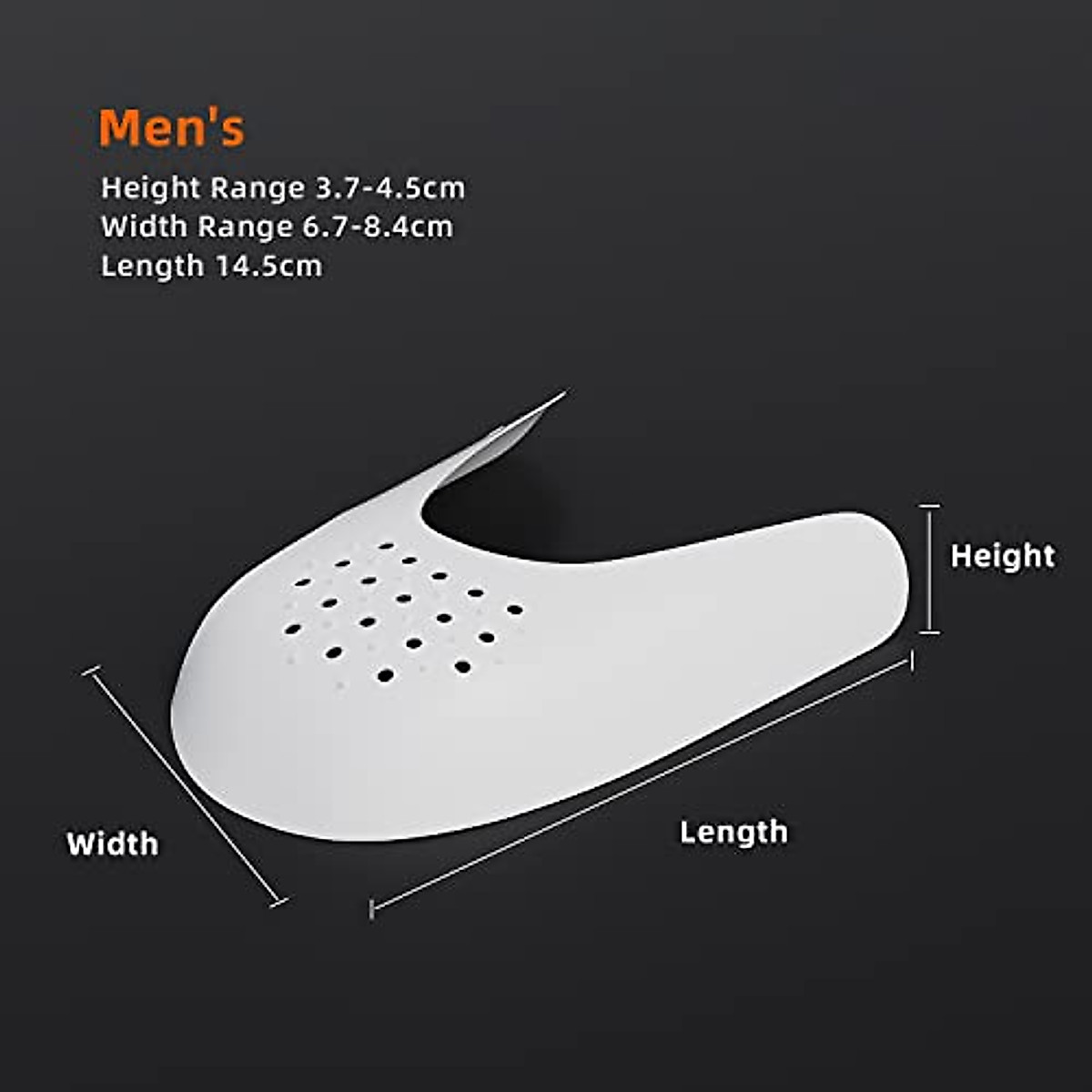 Aduksa 2 Pairs Crease Protectors,Sneaker Shoes Protectors, Crease Guards to Hold The Shape Of the Shoe,Prevent Shoes Crease Indentation, Anti Crease Shoes Protectors for Men's 7.5-12