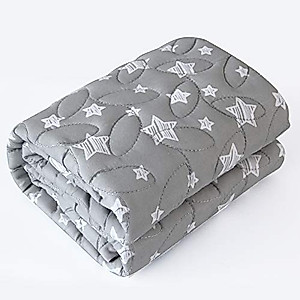 Travel Crib Sheet Quilted Polyester Fits Guava Lotus, Baby Bjorn, Dream on Me Travel Crib Light Playard, Mattress Pad for Guava Lotus Crib, Unisex, Boys or Girls
