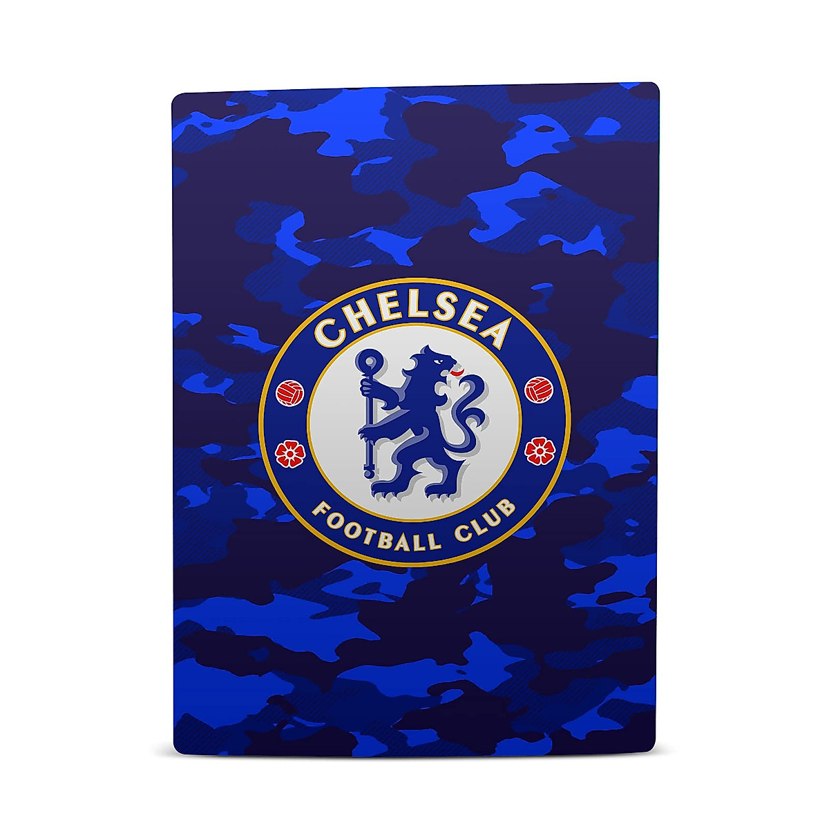 Head Case Designs Officially Licensed Chelsea Football Club Camouflage Mixed Logo Matte Vinyl Faceplate Sticker Gaming Skin Case Cover Compatible with Sony Playstation 5 PS5 Digital Edition Console