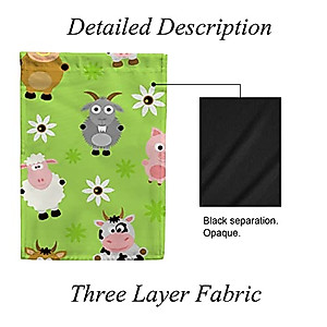 My Little Nest Seasonal Garden Flag Funny Animals Double Sided Vertical Garden Flags for Home Yard Holiday Flag Outdoor Decoration Farmhouse Banner 12"x18"