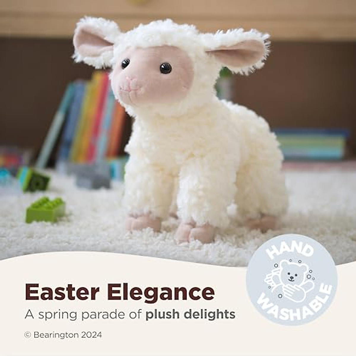 Bearington Merino Lamb Plush Stuffed Animal, Adorable, Soft and Cuddly, Great Gift for Kids of All Ages, Birthdays, Holidays and Special Occasions, 10 inches