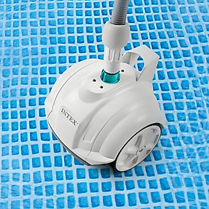 INTEX 28007E ZX50 Suction-Side Above Ground Automatic Vacuum Pool Cleaner: For Smaller Pools – Cleans Pool Floor – Removes Debris – Removable Filter Tray – 21ft Tangle Free Hose