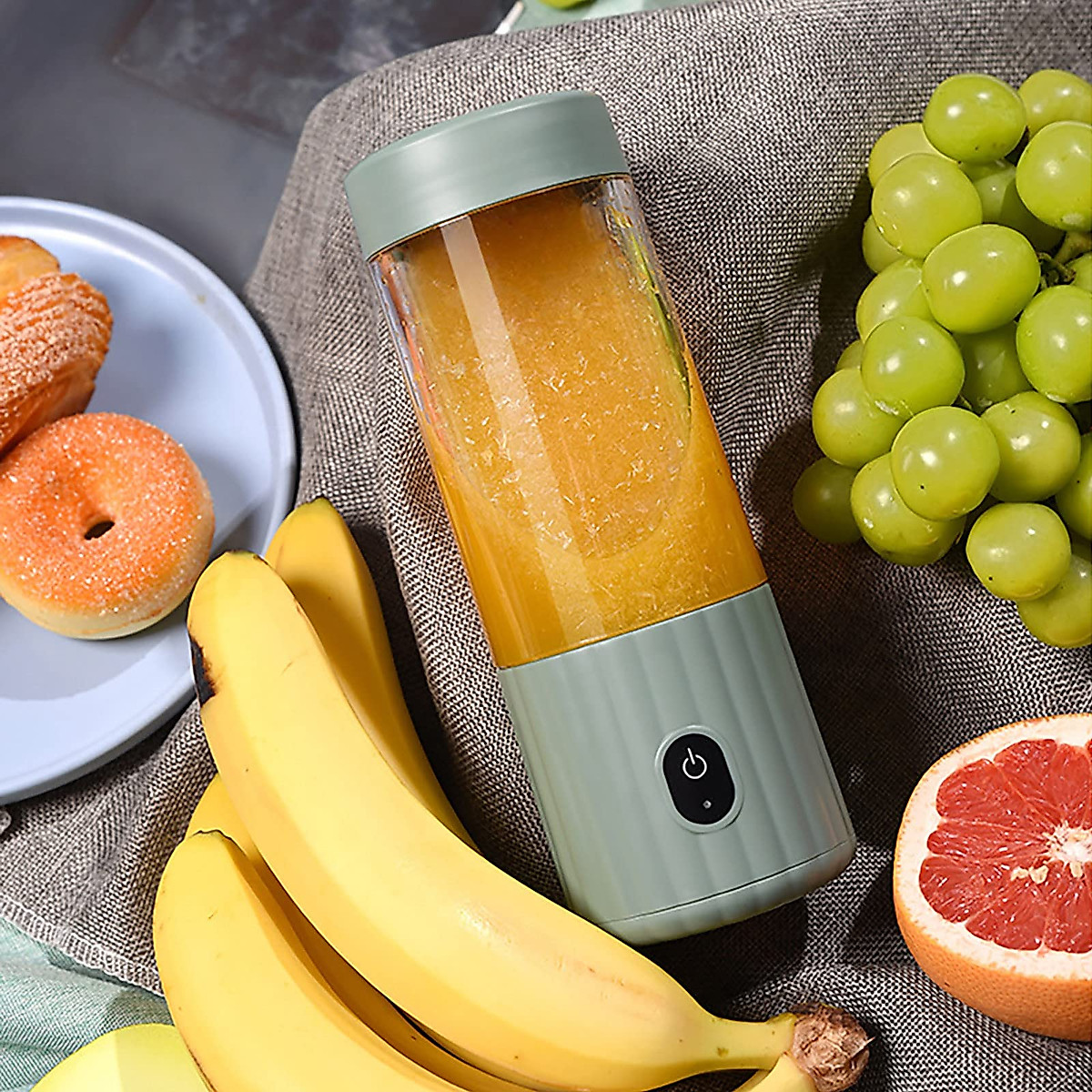 Portable Blend-er USB Rechargeable - Personal Blend-er for Shakes And Smoothies, Fruit Juicer with 6 Blades, Handheld Blenders for Sports, Travel, Outdoors